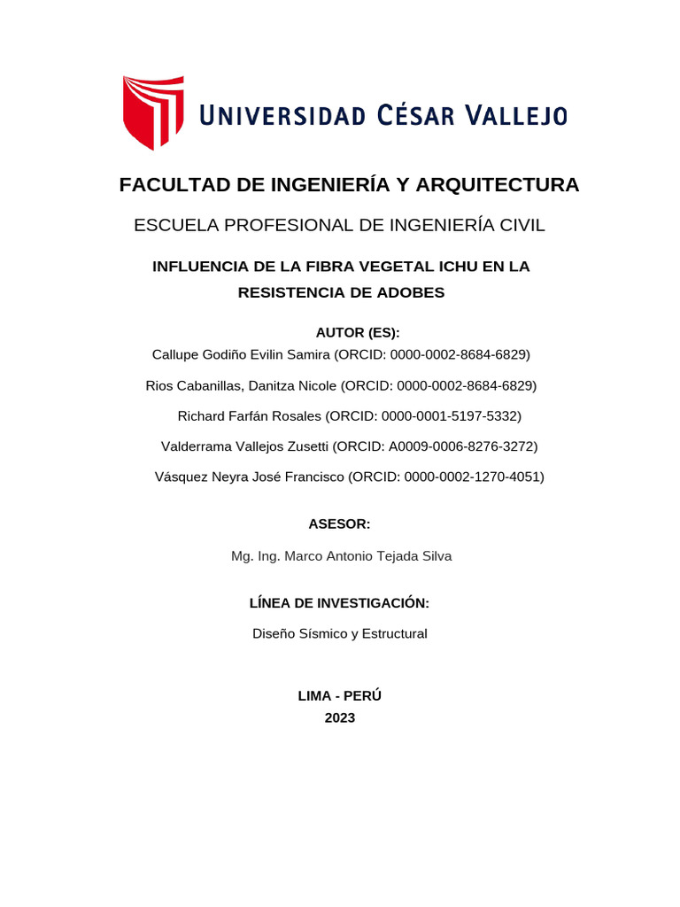 Informe Adobe de Ichu | PDF