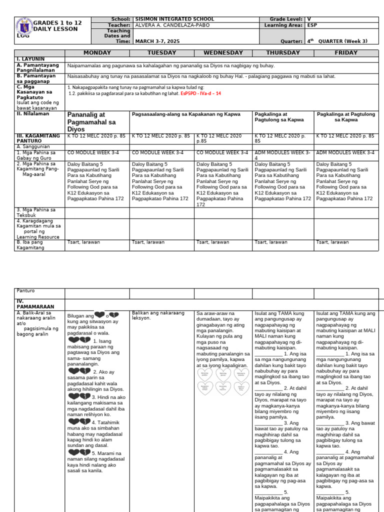 DLL_ESP 5_Q4_W3 | PDF