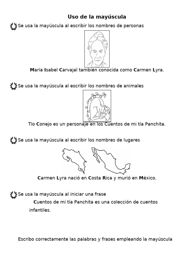 Uso de la mayúscula | PDF