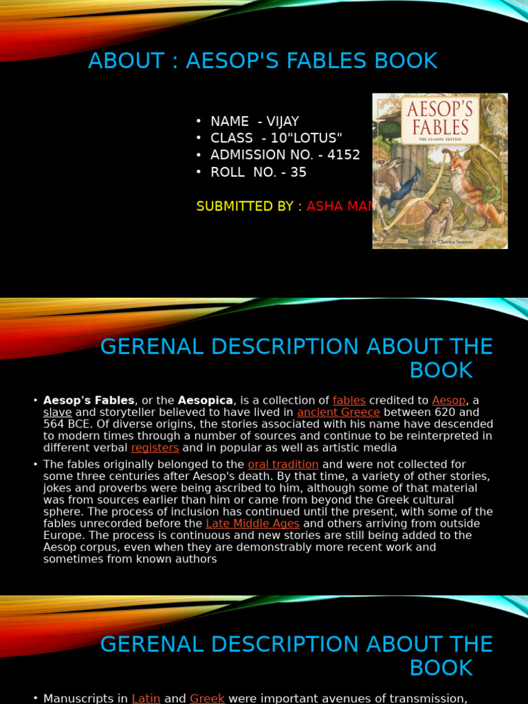 Aesop's Fables: Timeless Morals Explained | PDF | Aesop | Aesop's Fables