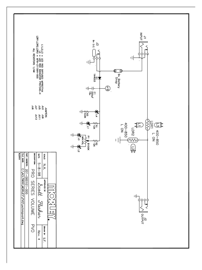 Esquema Elétrico Morley Pvo Pro Series Volume (2) | PDF