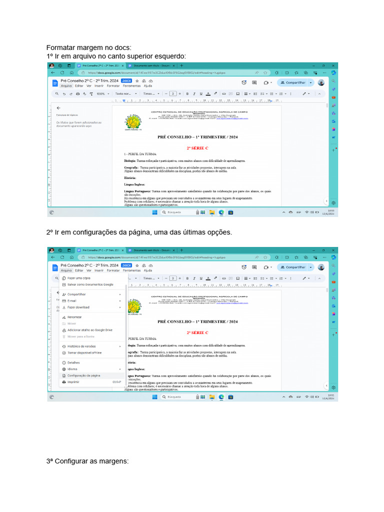 Como Configurar Margens no Google Docs | PDF
