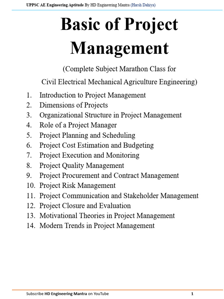 Project Management Full PDF | PDF | Project Management | Organizational Structure