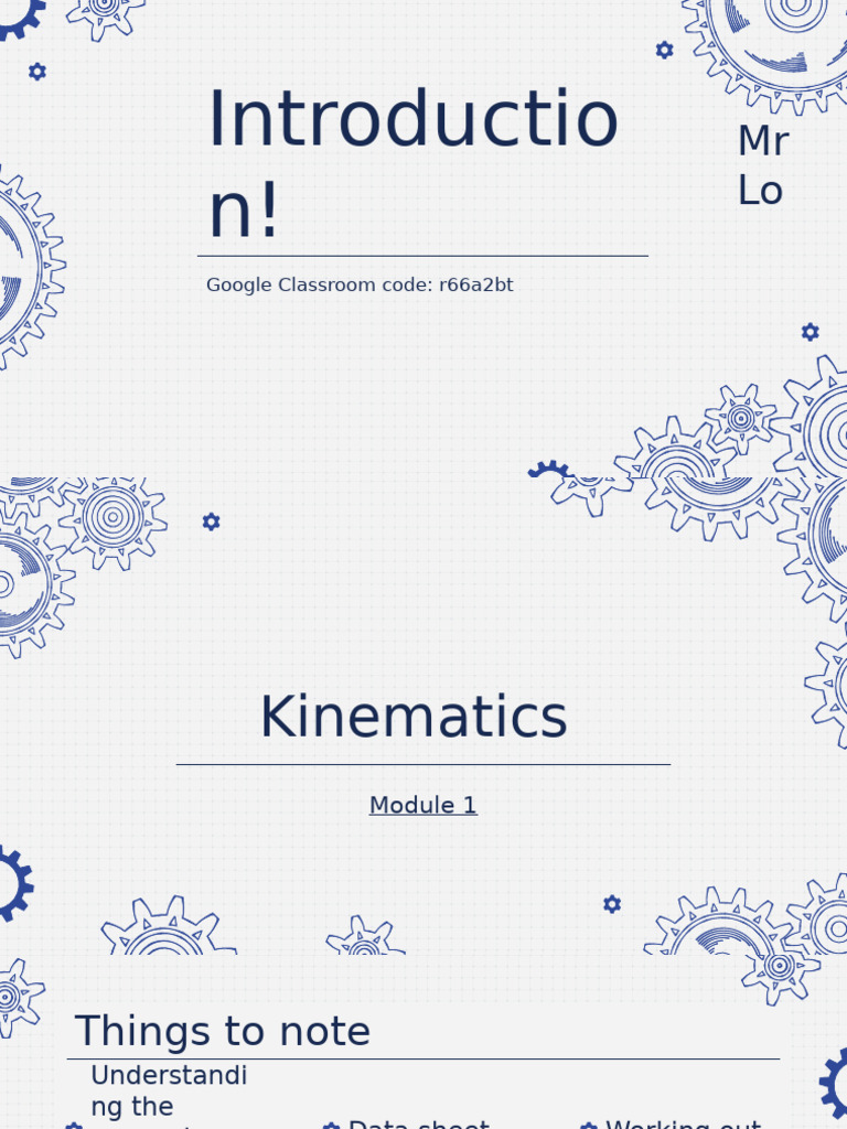 Introduction To Kinematics | PDF | Speed | Velocity