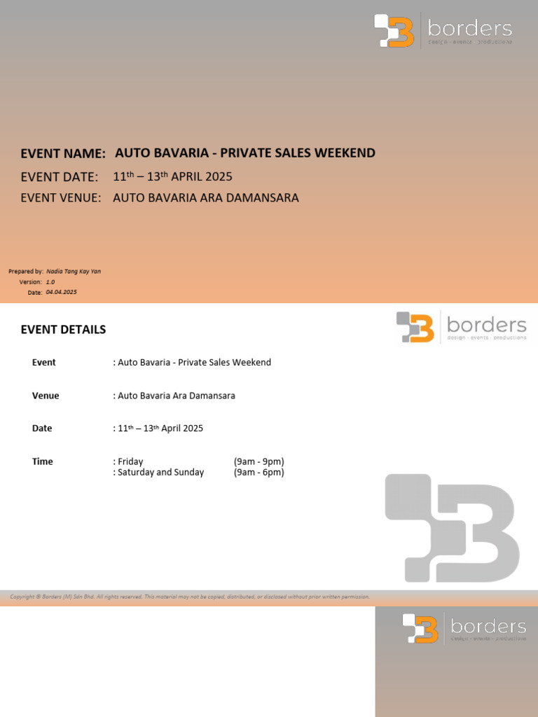 Auto Bavaria - Private Sales Weekend (Apr 2025) - R1 | PDF | Ice Cream ...