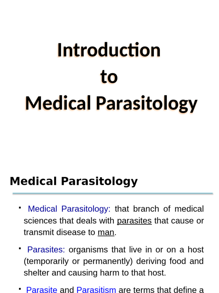 Medical Parasitology | PDF | Parasitism | Symbiosis