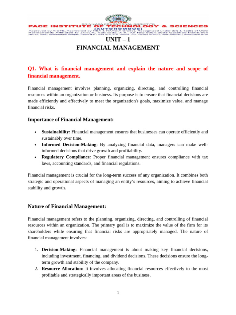 FM Material | PDF | Leverage (Finance) | Investing