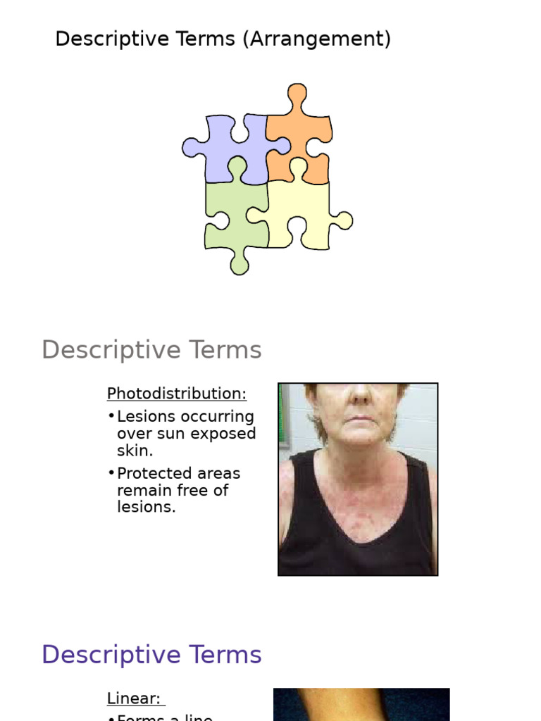 Descriptive Terms for Skin Lesions | PDF