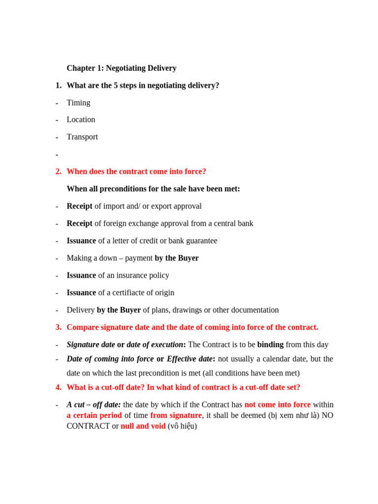 Chapter 1- Questions - To F Sts | PDF | Insurance | Liquidated Damages