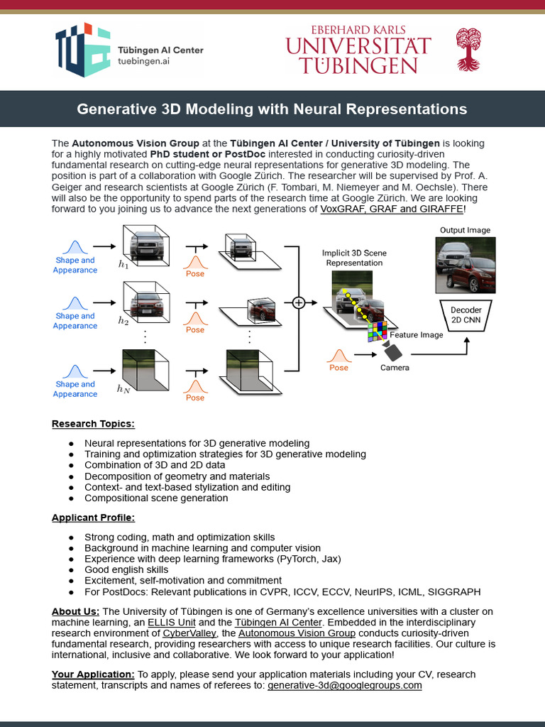 Flyer Generative 3d Modeling | PDF