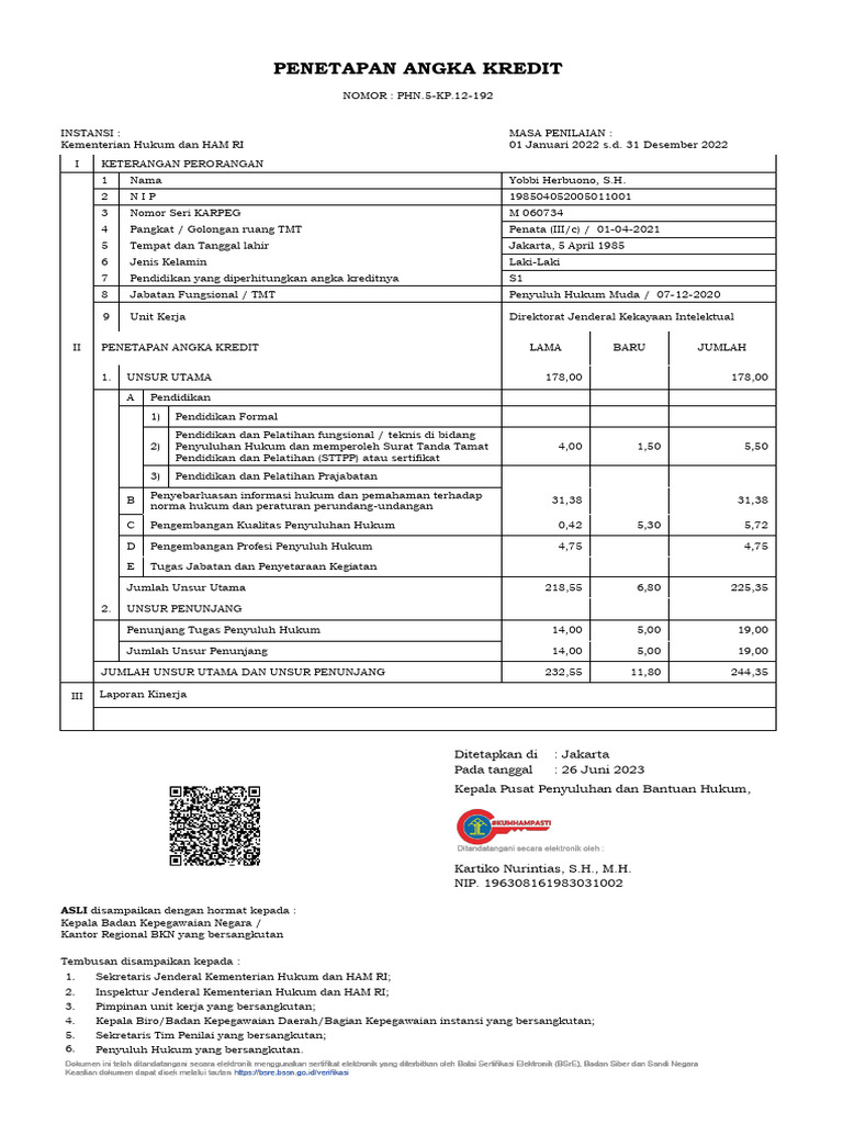 (Ditjen Ki) 231. Yobbi Herbuono, S.H. - 2023 | PDF