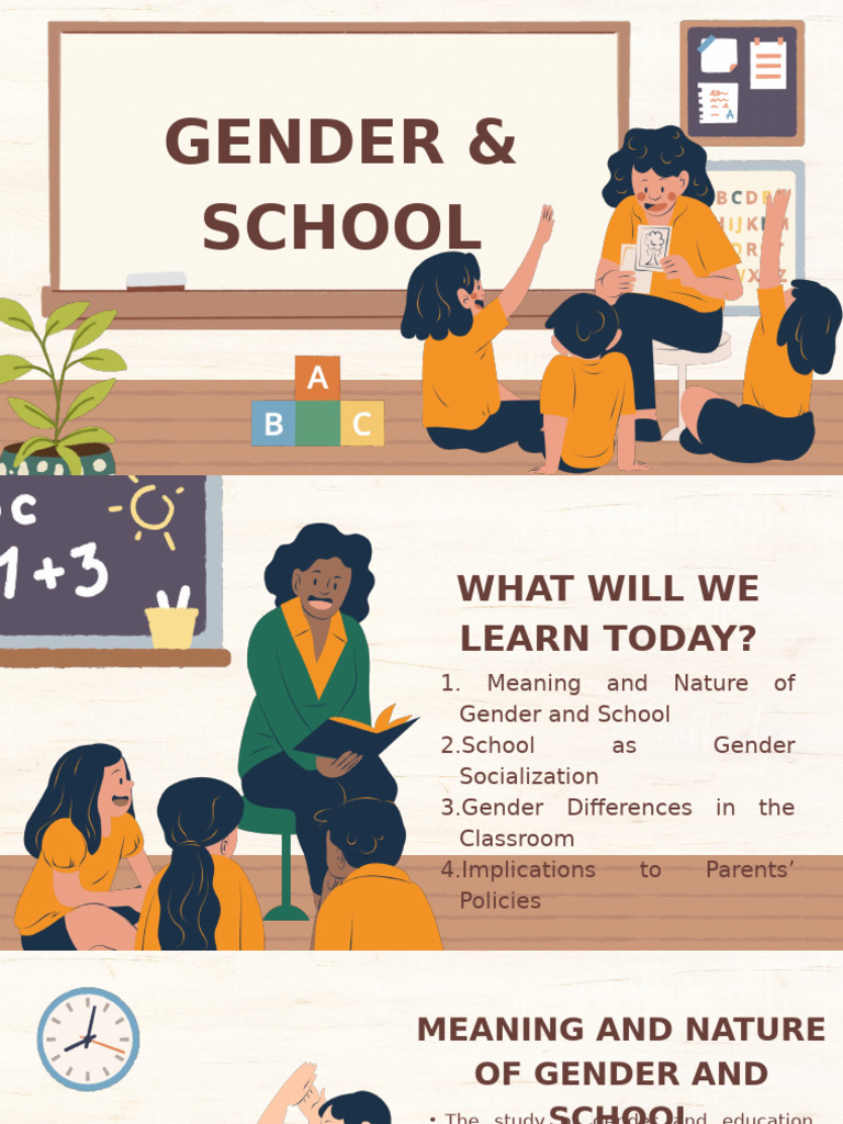 Gned 10 Gender and School | PDF | Gender Studies | Gender