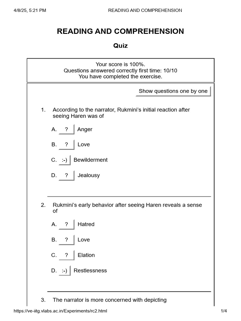 Reading and Comprehension 2 | PDF | Psychological Concepts | Social ...