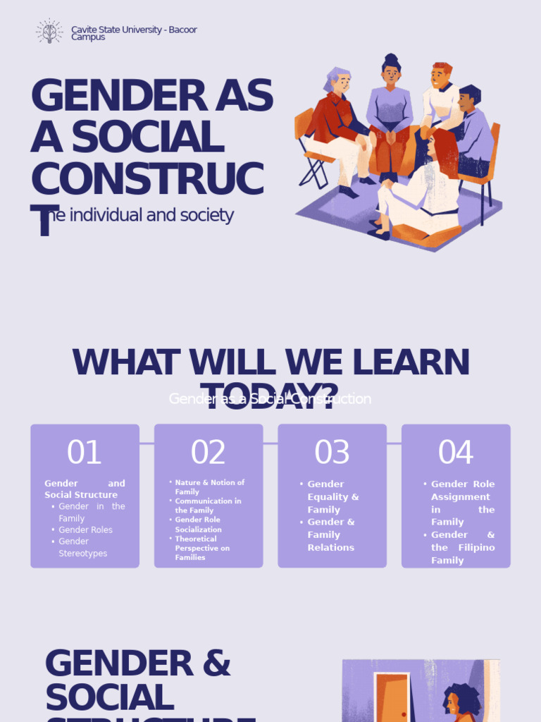 Understanding Gender as Social Construction | PDF | Gender Role | Family