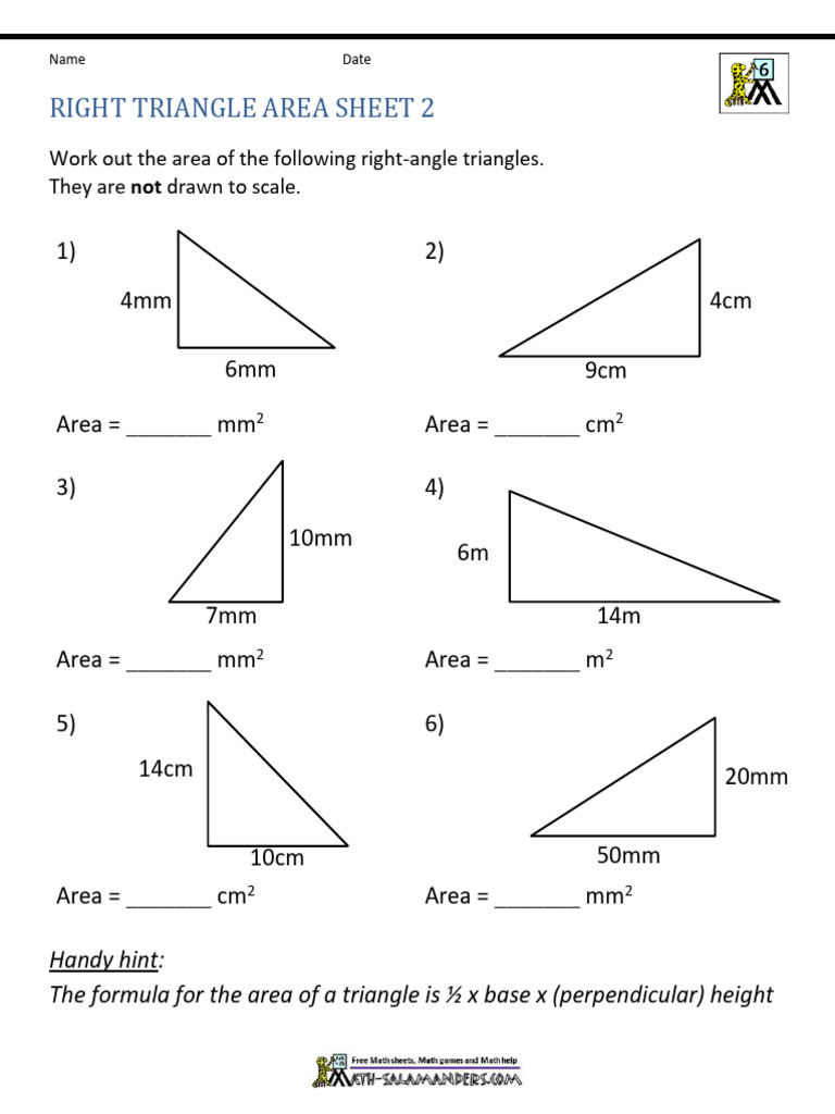 Right Triangle Area 2 | PDF