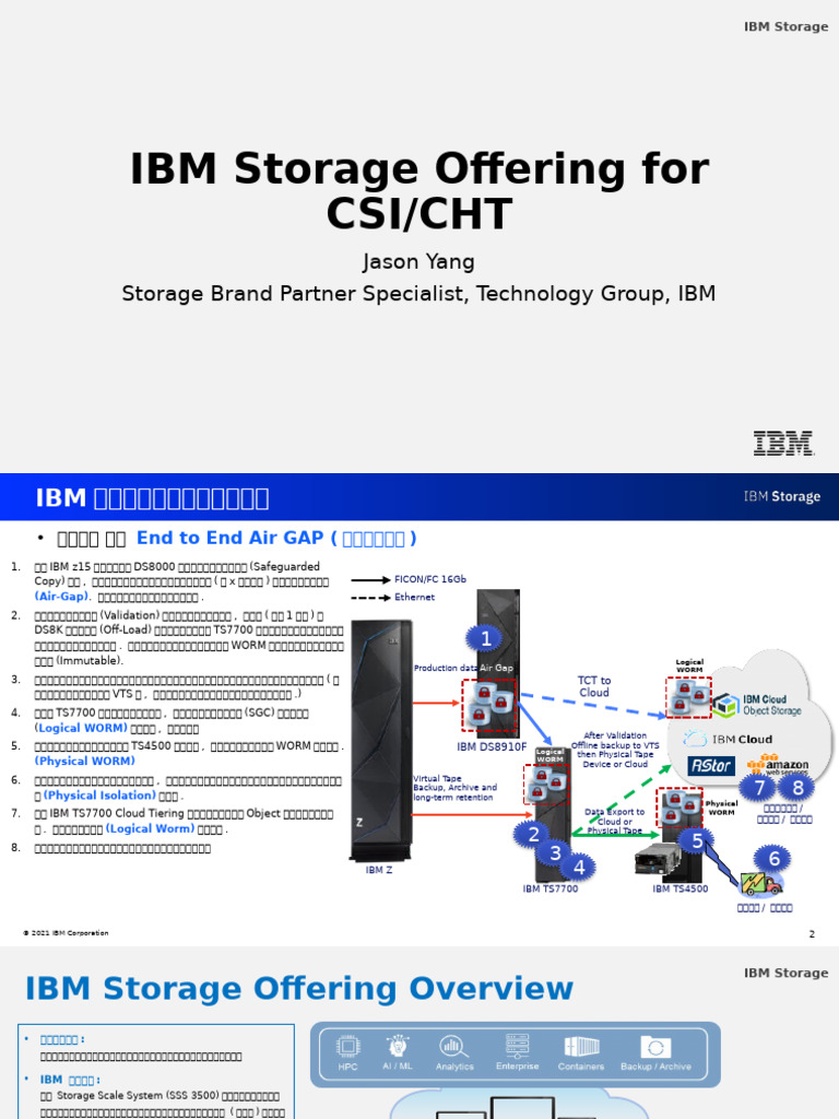 IBM Storage Offering For CSI - CHT - 2023 1117 | PDF