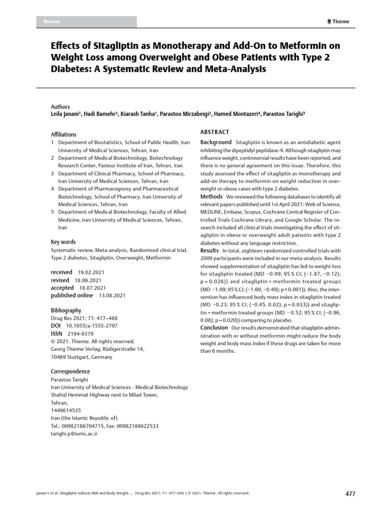 Obat Anti Obese Meta Analisis | PDF | Meta Analysis | Body Mass Index
