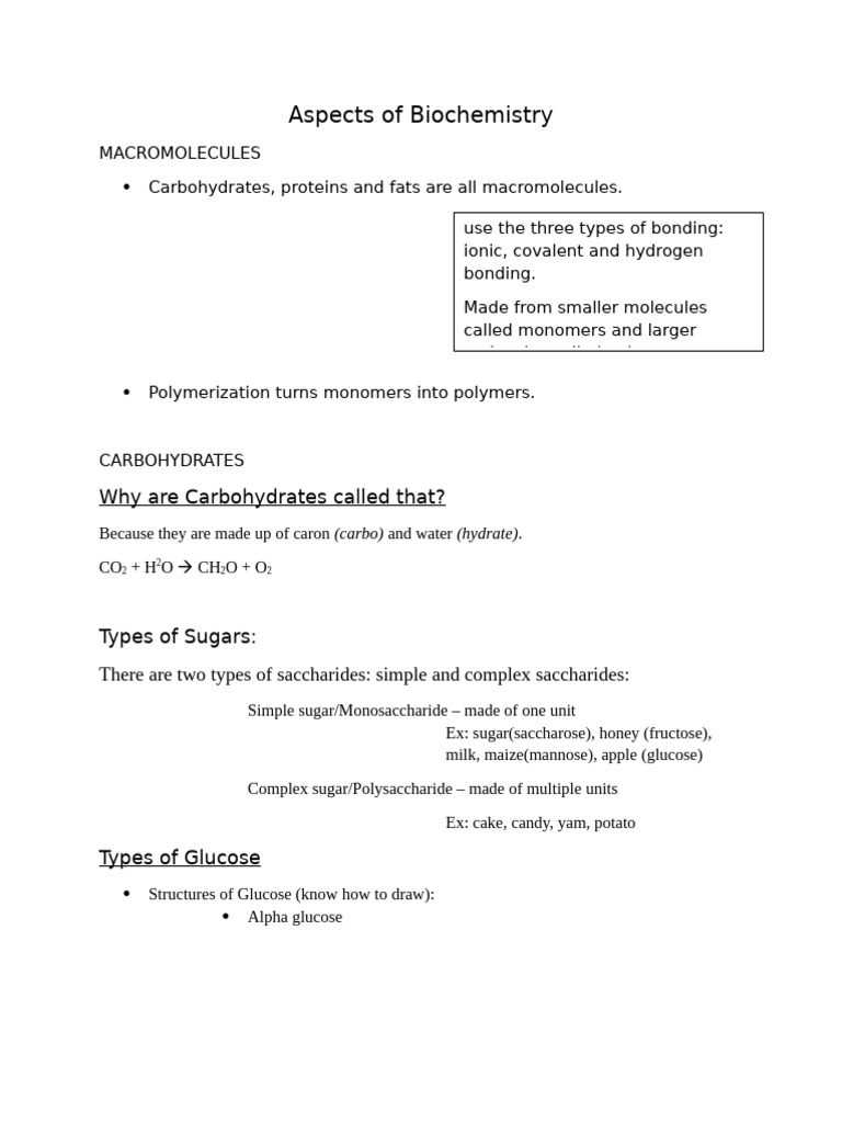 Understanding Carbohydrates and Sugars | PDF | Carbohydrates | Glucose