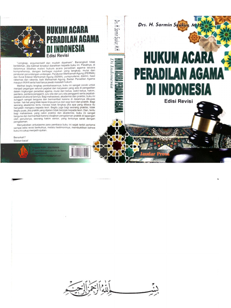 Hukum Acara Peradilan Agama Di Indonesia | PDF