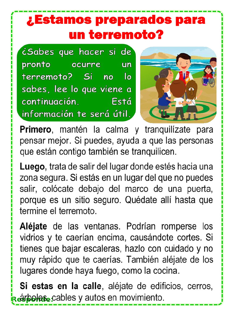 F. Leemos Un Texto de Recomendación ¿Estamos Preparados Ante Un ...