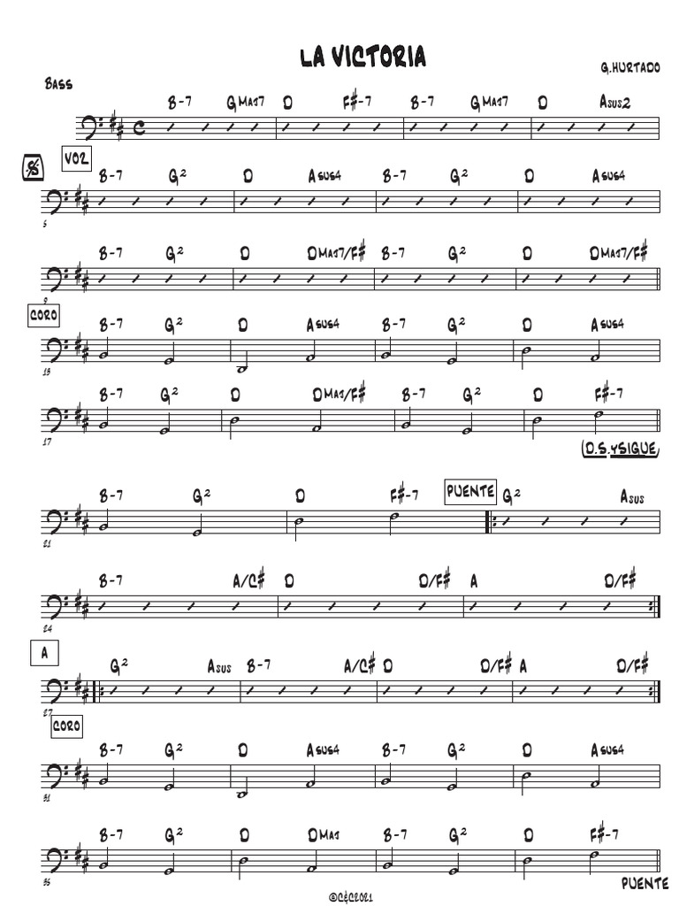 LA VICTORIA - Guitar | PDF