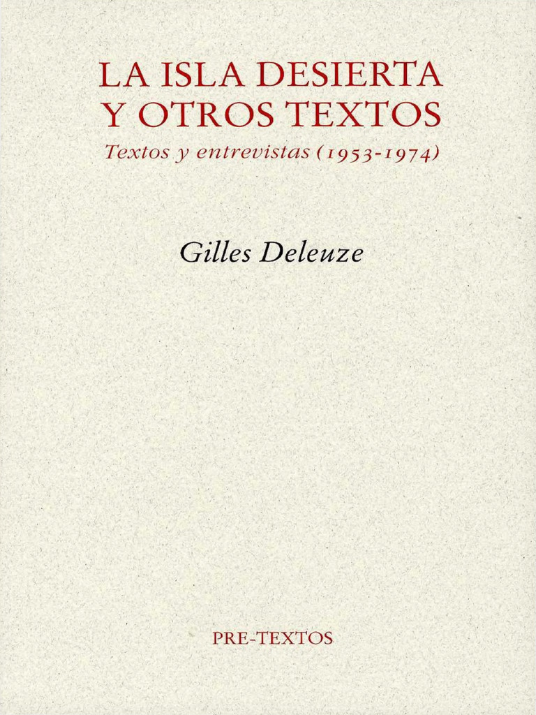 Deleuze - en Qué Se Reconoce El Estructuralismo. en La Isla Desierta y Otros Textos | PDF ...