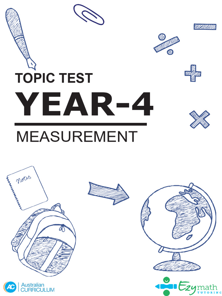 Year 4 Measurement Practice Test | PDF | Litre | Volume