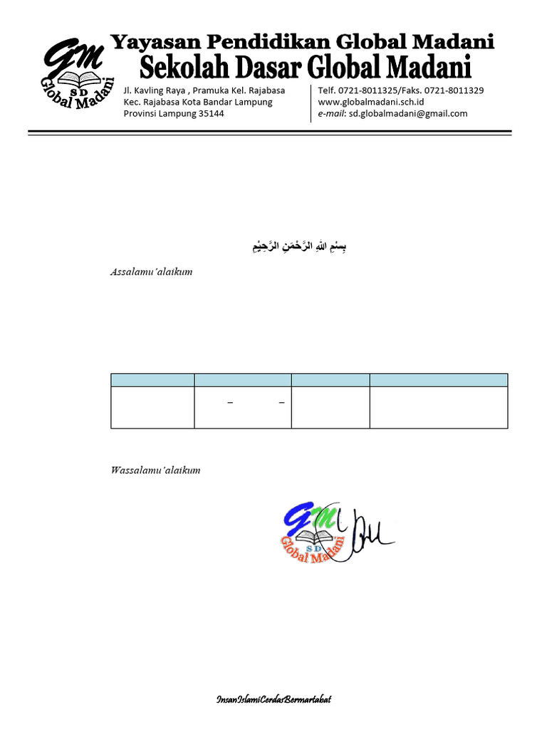 Lus - Surat Edaran Ttd | PDF