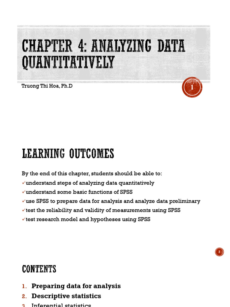 Chapter4.1-Data preparation and descriptive statistics | PDF | Spss | Statistics