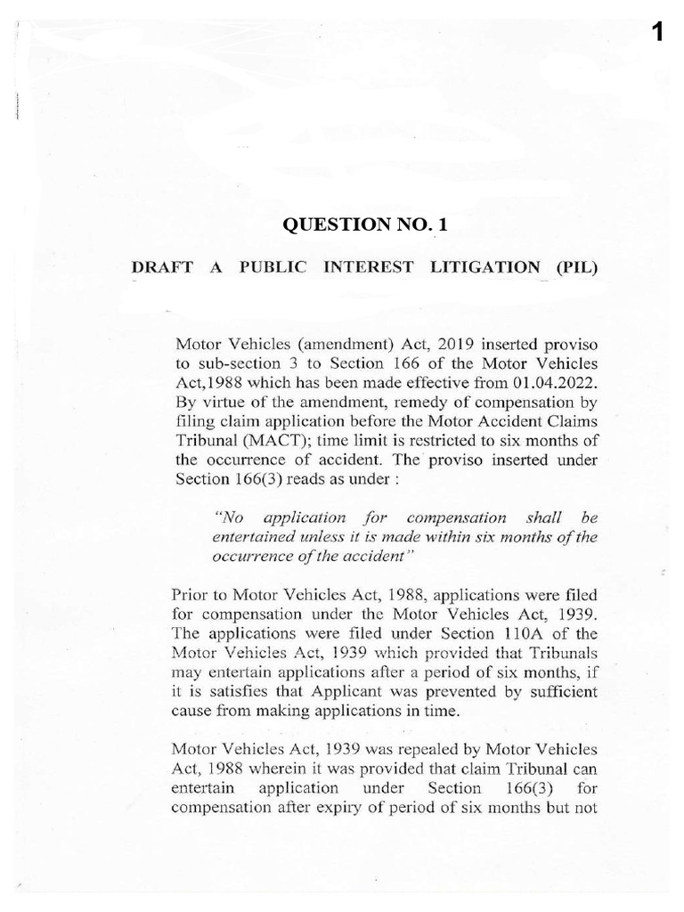 DRAFT QUESTION-PIL - Facts Sheet | PDF