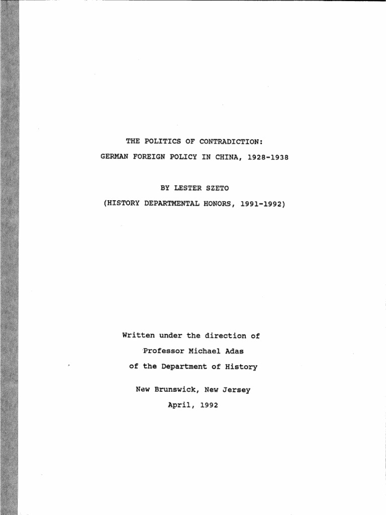 The Politics of Contradiction, Szeto 1992 | PDF | Kuomintang | Chiang ...