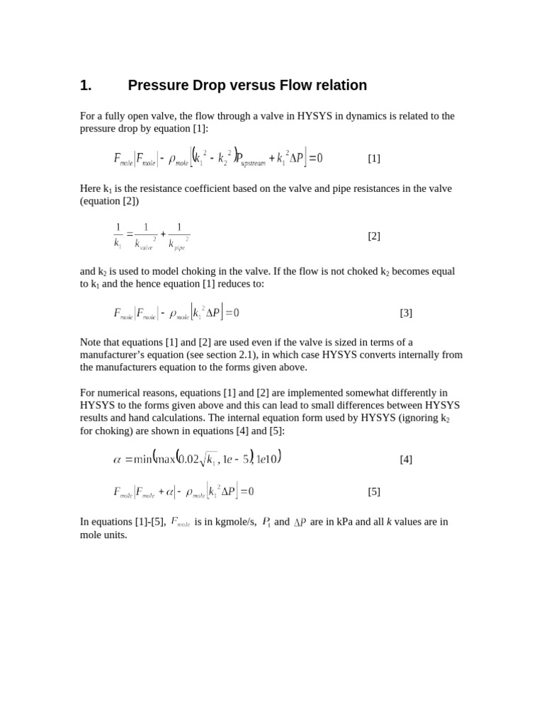 Pressure Drop and Flow in HYSYS | PDF | Fluid Dynamics | Reynolds Number