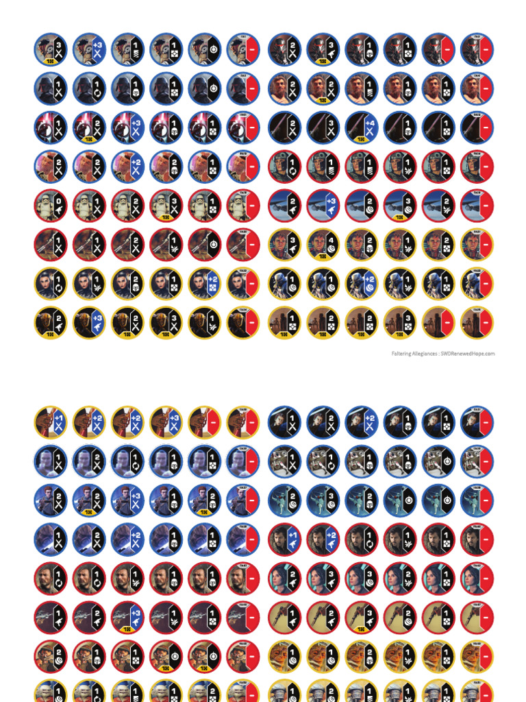 FA Dice Stickers A4 | PDF