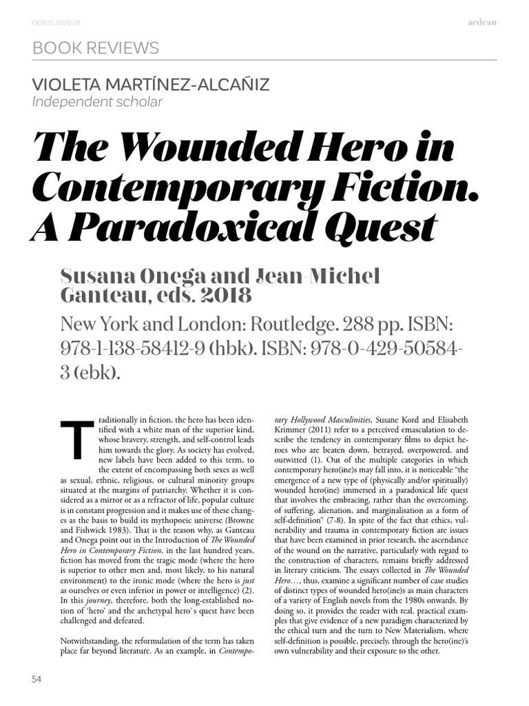 The Wounded Hero in Contemporary Fiction | PDF | Hero | Narrative