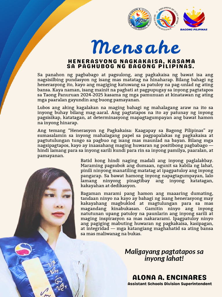 Mensahe NG ASDS 1 | PDF
