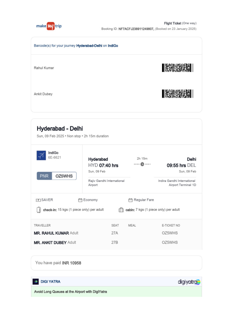 NF7ACFJ238911249807 ETicket | PDF | Airport | Aviation