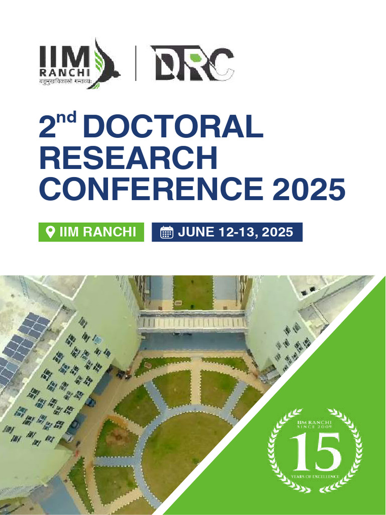 IIM Ranchi DRC 2025 Brochure | PDF