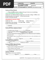 Waste Disposal Log Sheet Template | PDF