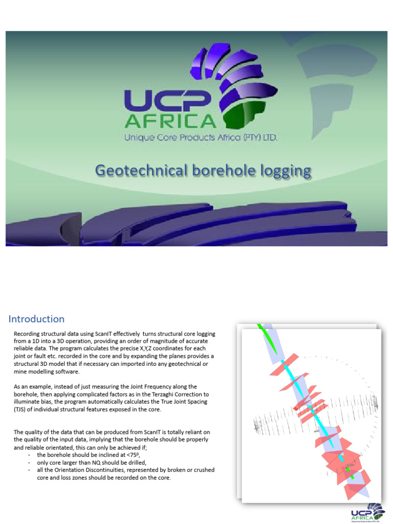 3D Geotechnical Borehole Logging Guide | PDF