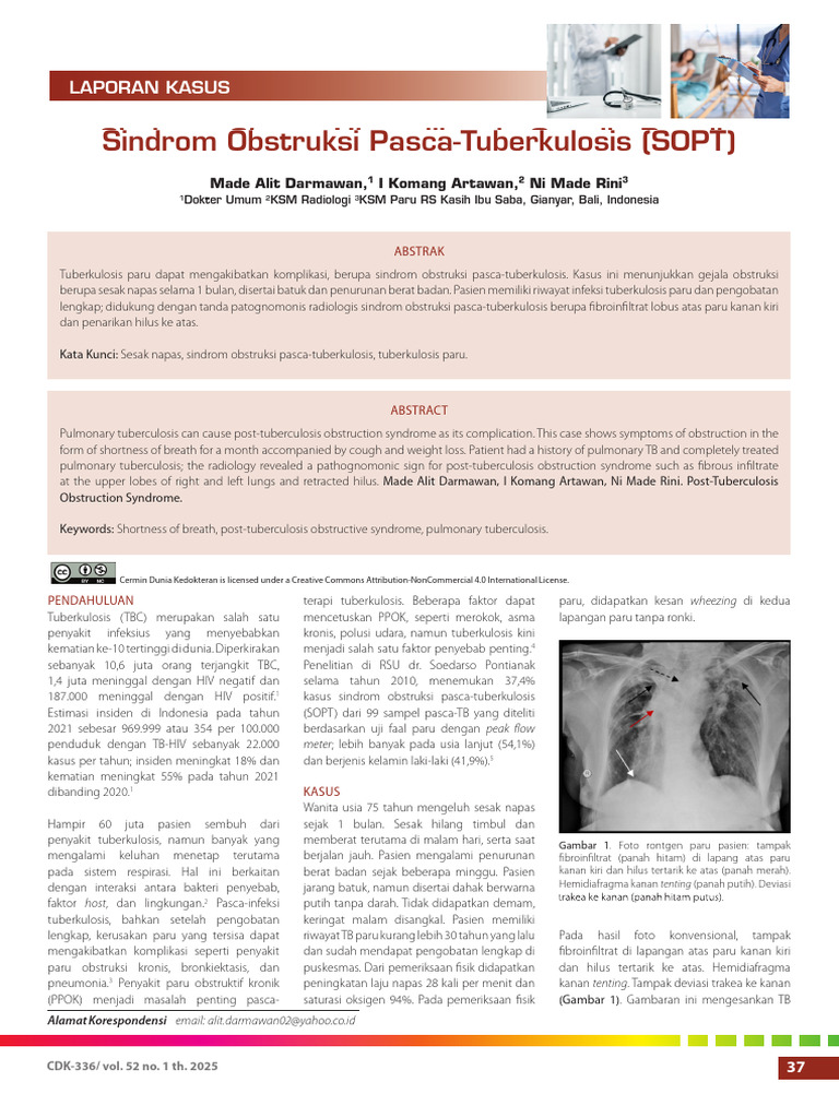 Sindrom Obstruksi Pasca-Tuberkulosis (SOPT) | PDF | Hyperglycemia | Medical Specialties