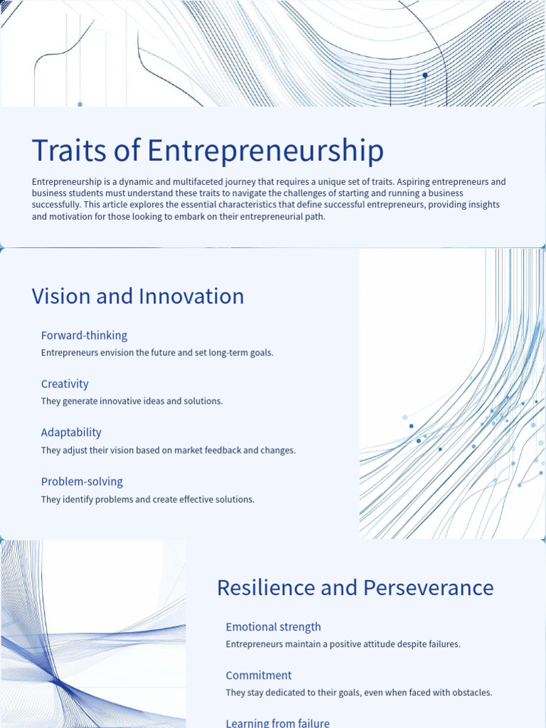 Essential Traits of Successful Entrepreneurs | PDF | Entrepreneurship ...