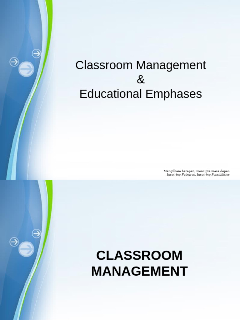 2021 Lec Wk6 Classroom Management and Educational Emphases 1 | PDF ...