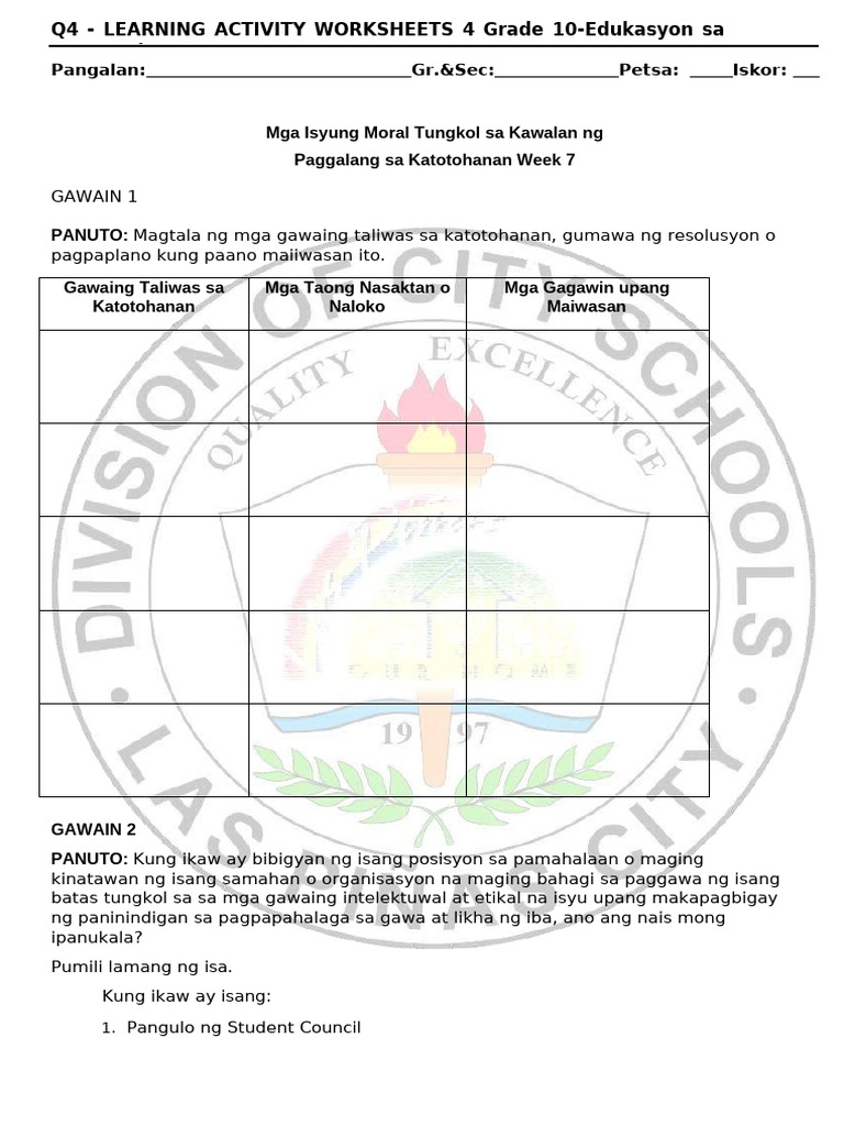 Q4-G10-EsP-LAW-4 | PDF