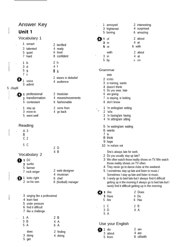 Pdfcoffee Com Activate b1 Workbook Keys 5 PDF Free | PDF | Mina Harker