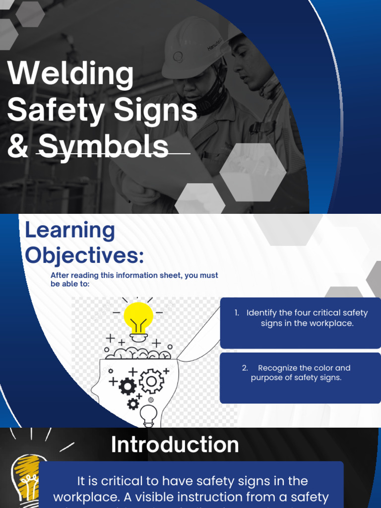 Welding Safety Signs Symbols | PDF | Safety | Occupational Safety And ...