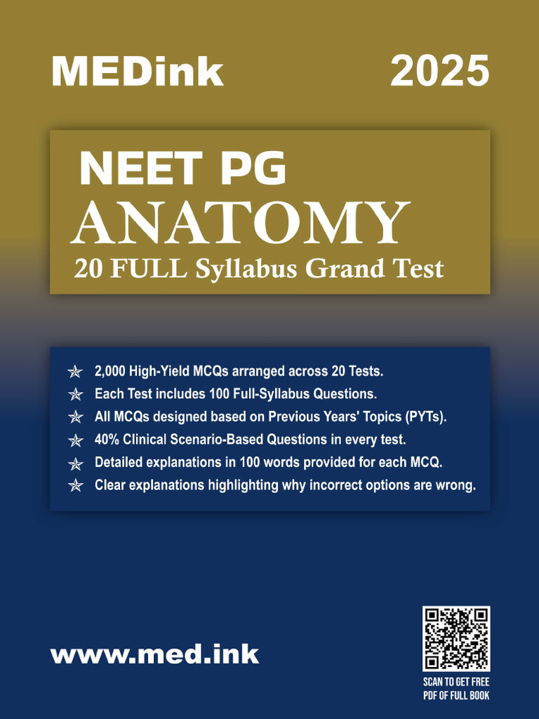 Neet Pg Anatomy | PDF | Thumb | Arm