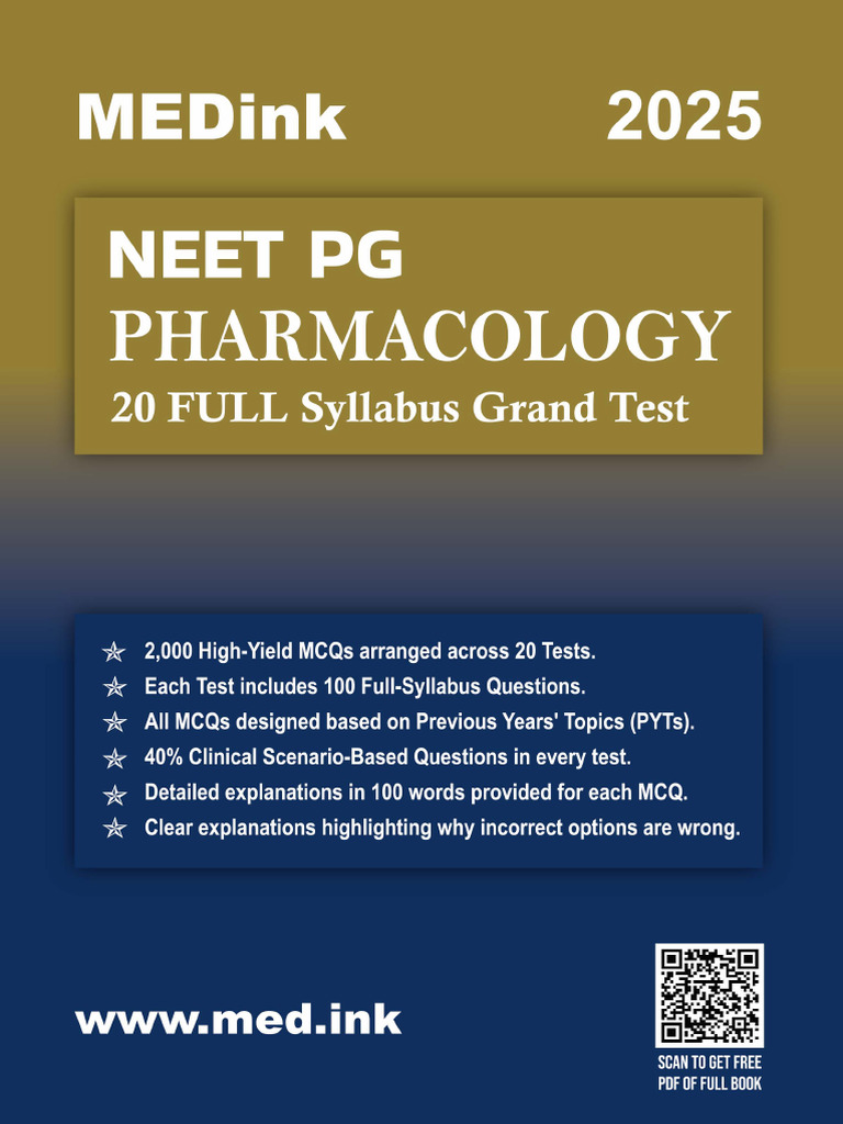 NEET PG Pharmacology Book 2025 | PDF | Osteoporosis | Pharmacology