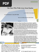 The Ones Who Walk Away From Omelas - Ursula K LeGuin | PDF