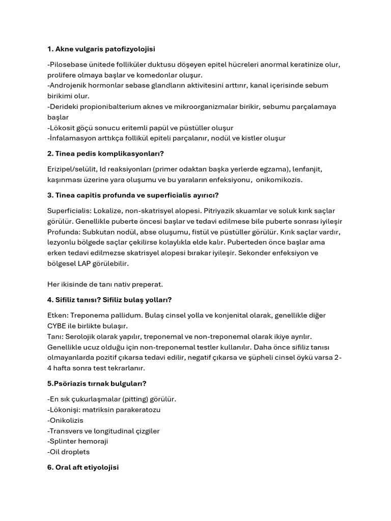Acele Hazırlanmış Derma Çıkmışı | PDF