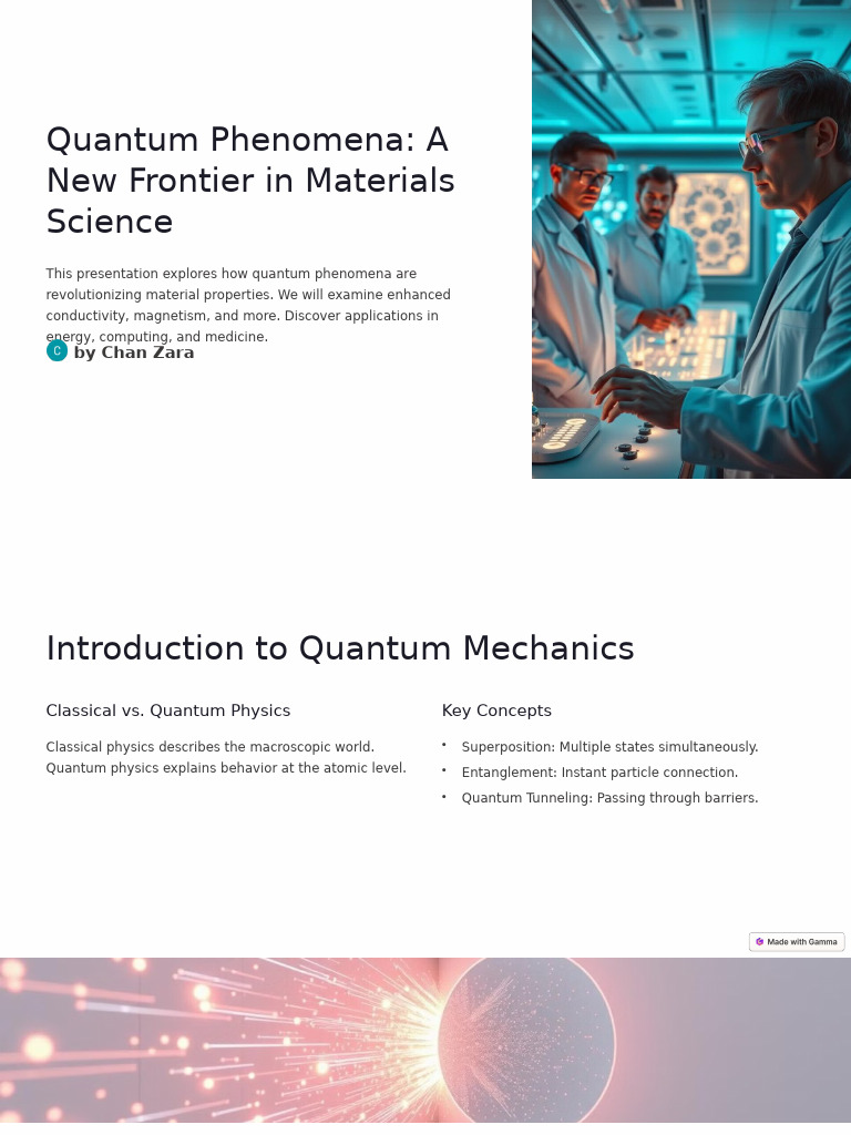 Quantum Phenomena A New Frontier in Materials Science | PDF | Quantum ...